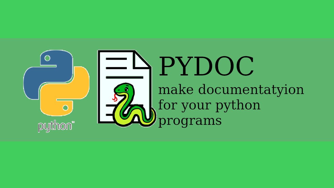 Pydoc - Documentation For Your Python Programs - Installing, Setting Up, And Running Tutorial