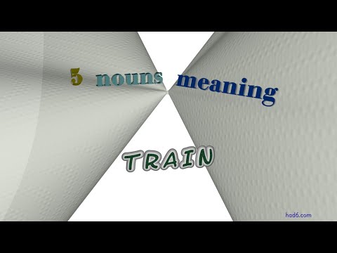 train - 8 nouns with the meaning of train (sentence examples)
