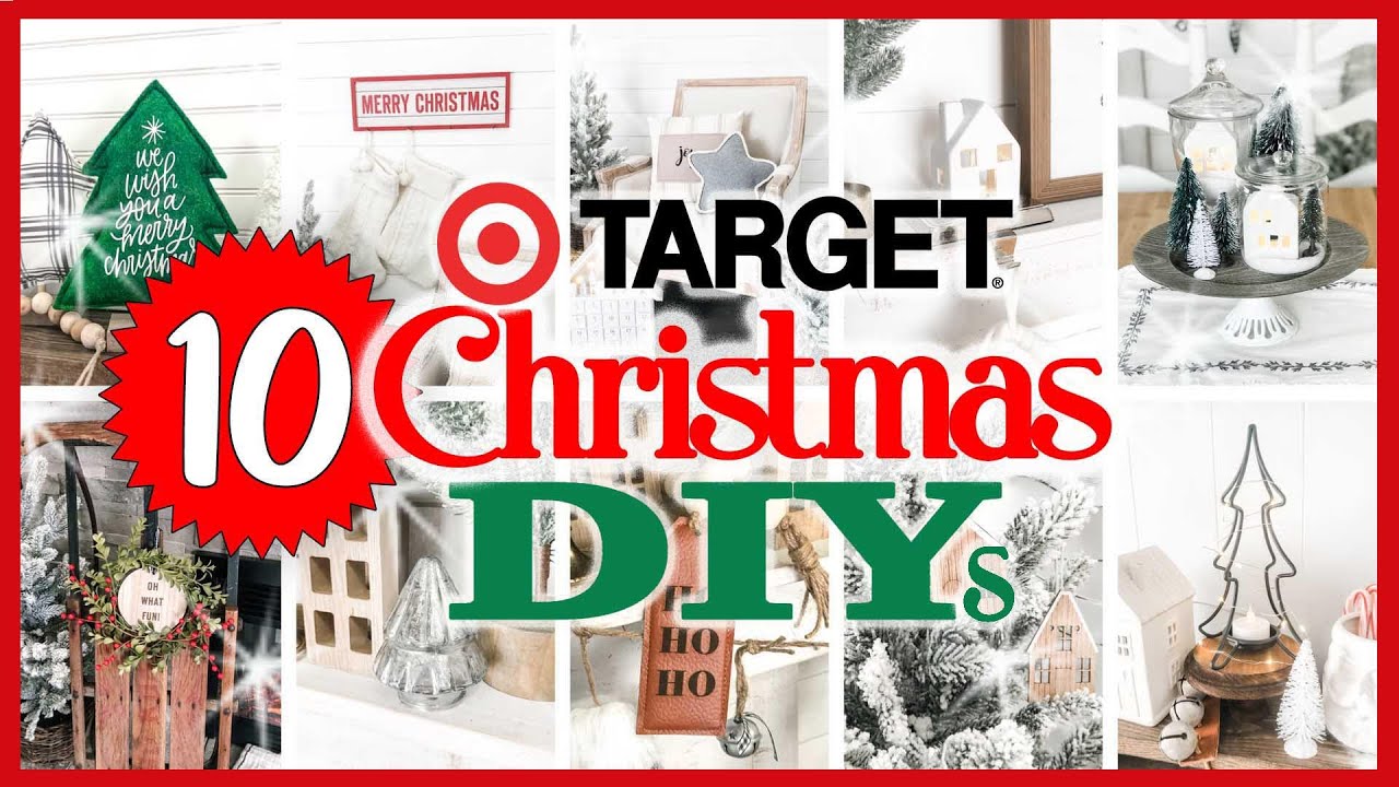 10 TARGET DOLLAR SPOT Christmas DIYs 🎄 CHEAP & EASY | Christmas Crafts