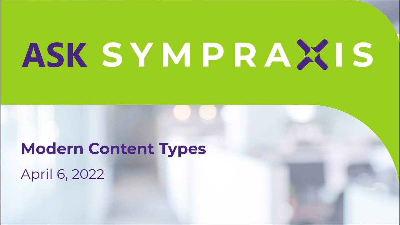 Modern Content Types
