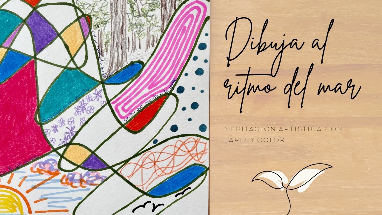 Meditación guiada con dibujo fácil | Arteterapia para soltar el estrés y reconectar contigo misma