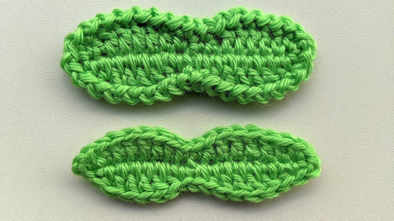 Crochet Rounded Cherry Leaf