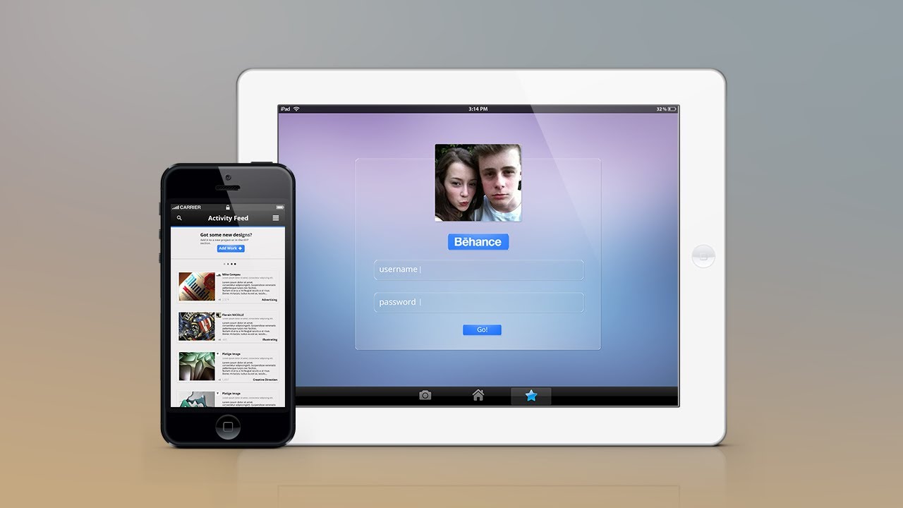 'Behance App' | Harvey Lorimer.