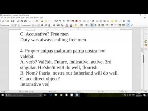 MC Latin I: W5 Translations