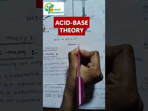 ACID BASE THEORY Pharmaceutical analysis #aapalpharmacy #bpharma1stsemester