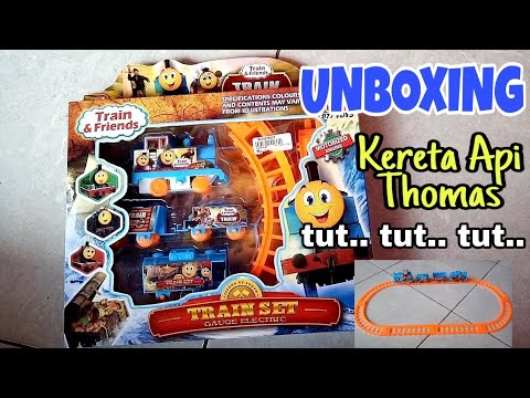 UNBOXING Kereta Api Thomas Tut.. tut.. tut.. || mainan anak murah Keren banget ..