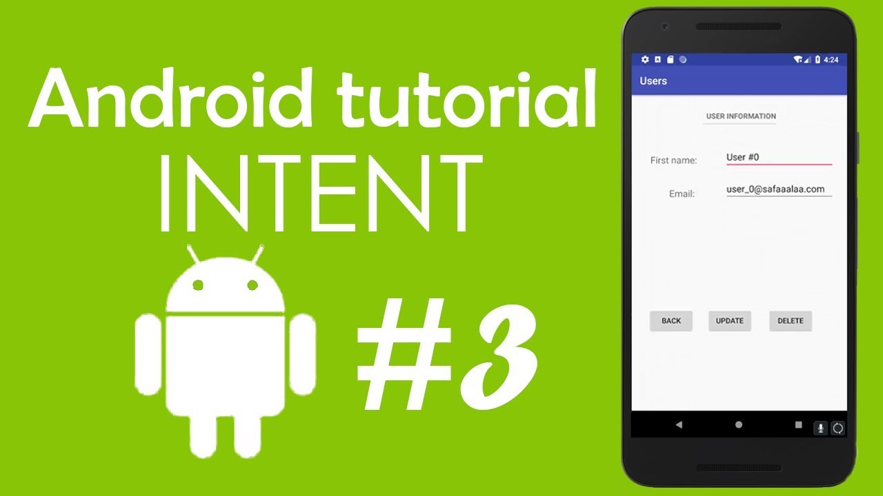 Android Tutorial #3 - Using Intent Object To Start An Activity