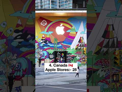 Top 5 Countries With The Most Apple Stores In The World 🌎 #shorts #shortvideo #apple @ar_shortz10