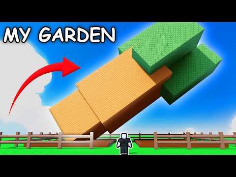 using OP SECRET to grow HUGE PLANTS in Roblox grow a garden...