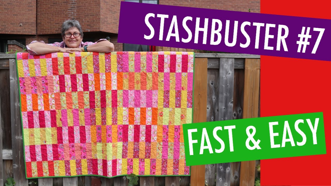 ✂️ 👍  STASHBUSTER #7 - FREE FAST, EASY QUILT PATTERN - FAT QUARTER FRIENDLY