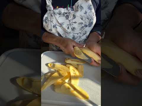 How to cut yellow plantains #shorts