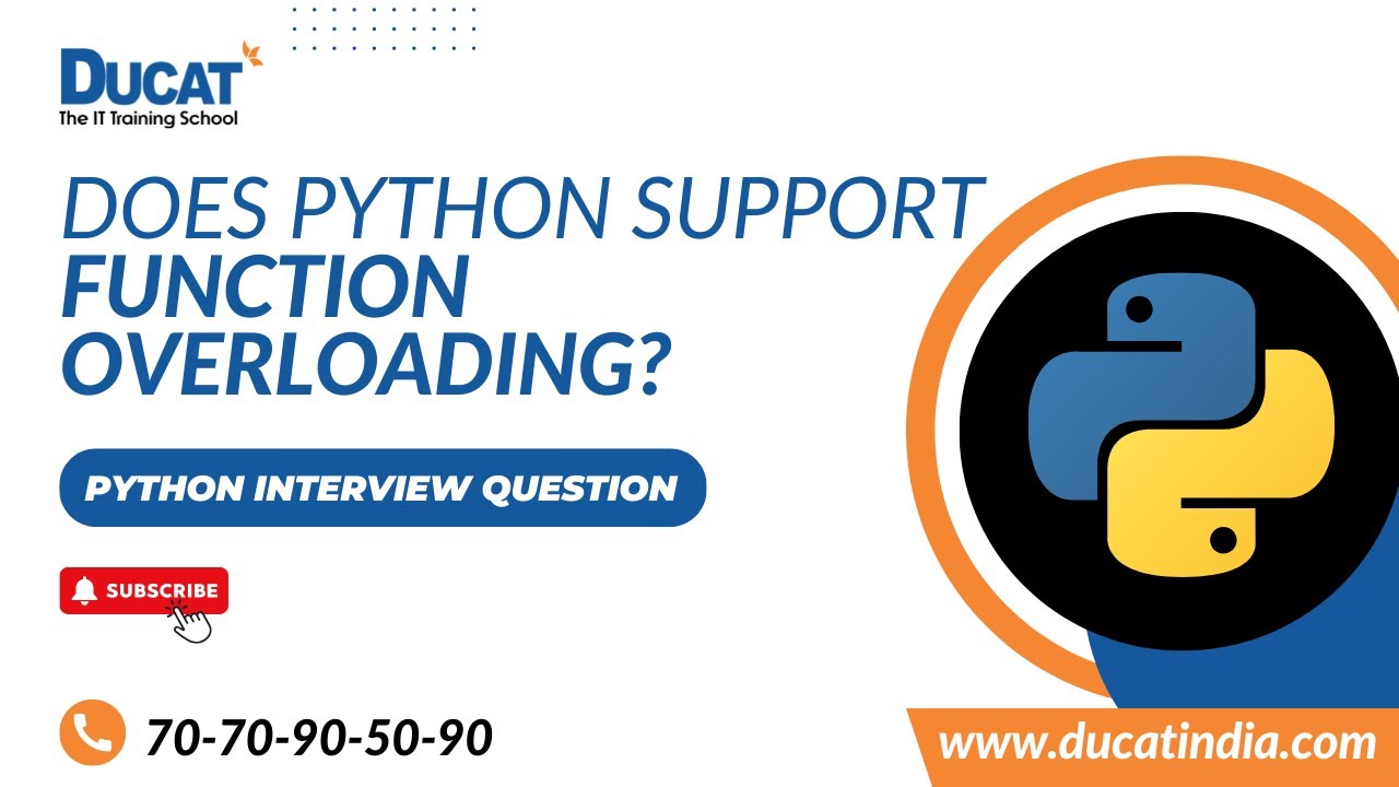 Does Python Support Function Overloading? Python Interview Question | Ducat
