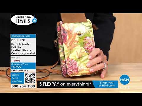 Patricia Nash Felicita Leather Phone Crossbody Wallet