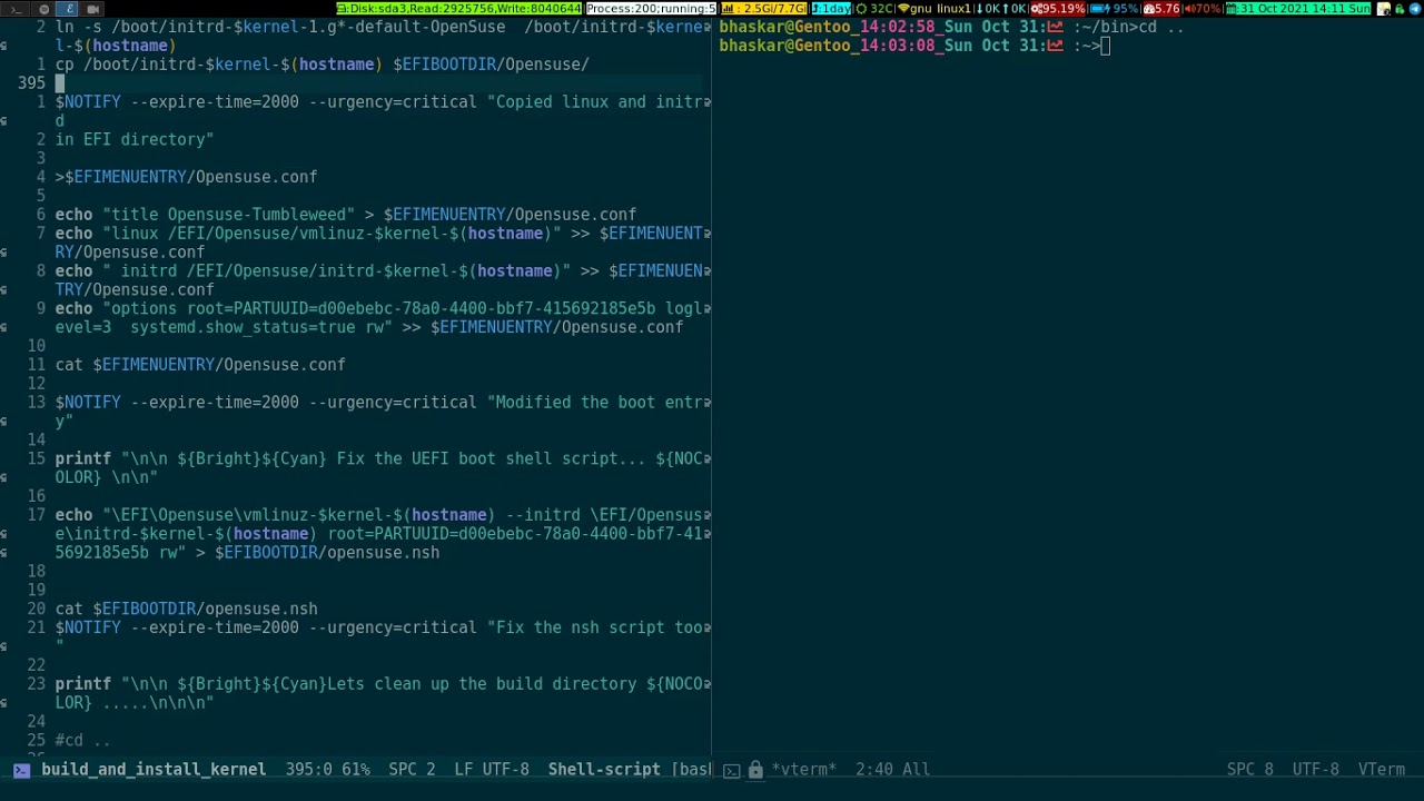 Linux Kernel Config And Compile Automation 2021_10_31_14:01:31