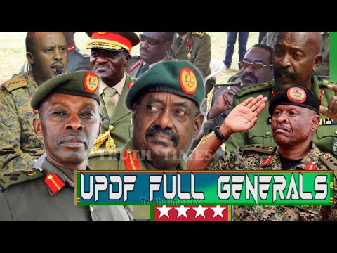 who are the 12 UPDF remaining full Generals
