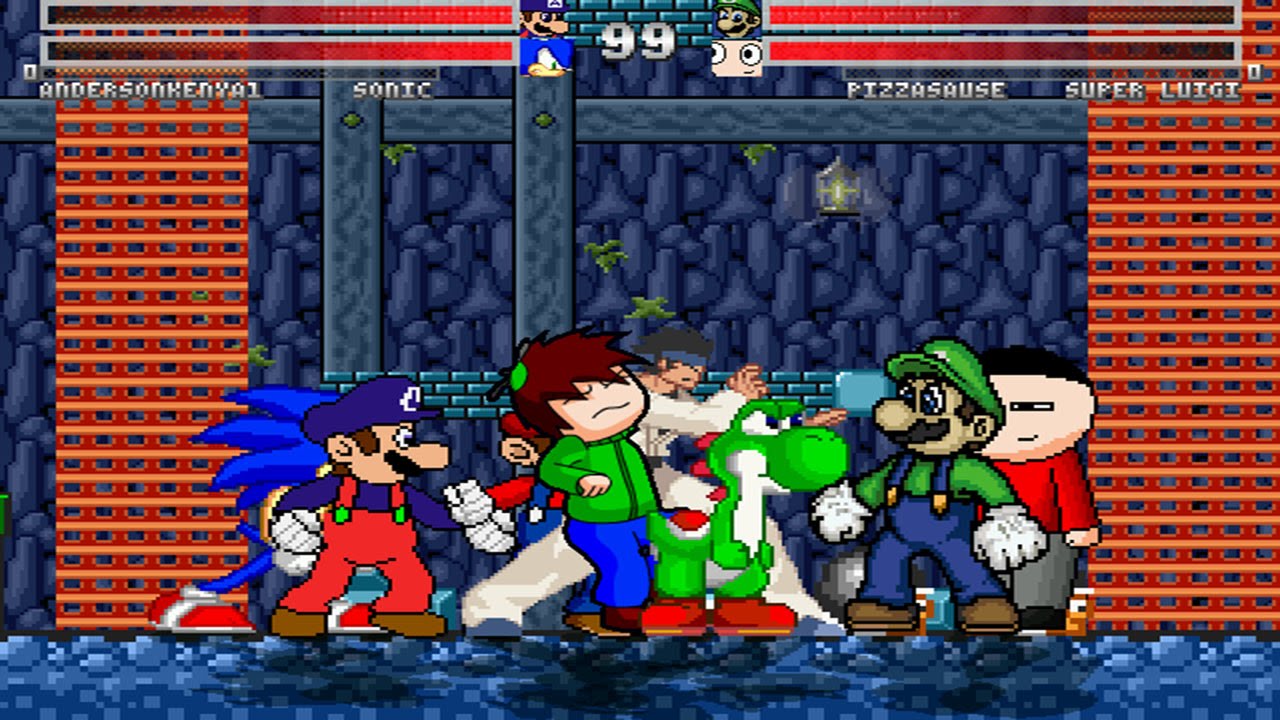 Team andersonkenya1 vs Team Dark Paparazzi MUGEN Request 4v4 Battle!!!