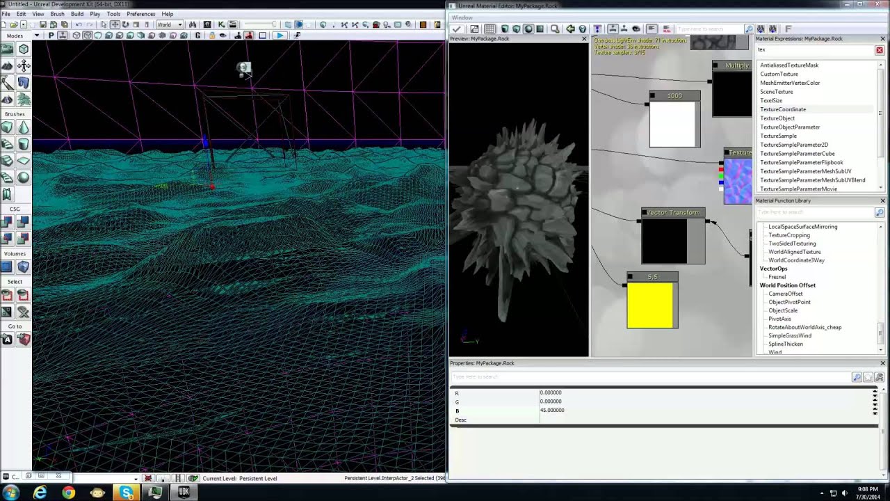 UDK Material Tutorial (Diffuse, Specular, Normal, Displacement)
