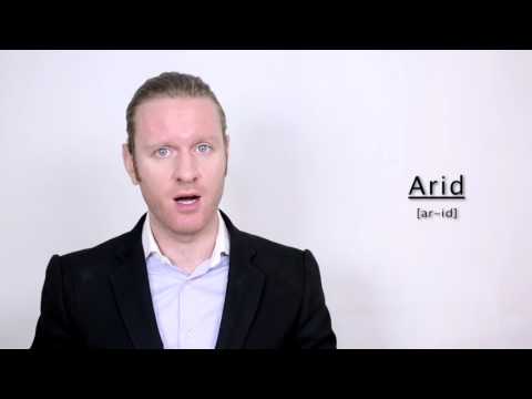 Arid - Meaning | Pronunciation || Word Wor(l)d - Audio Video Dictionary