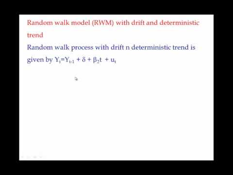 RWM with drift and deterministic trend