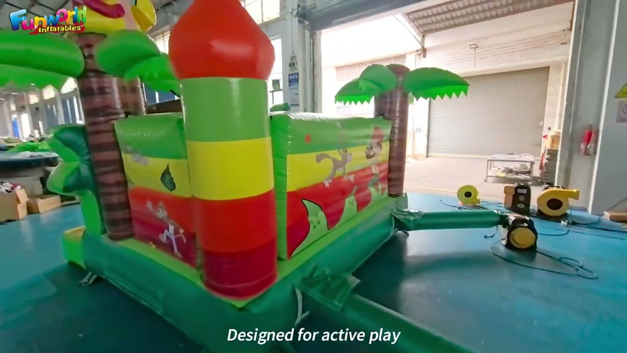 Inflatable monkey bouncy castle