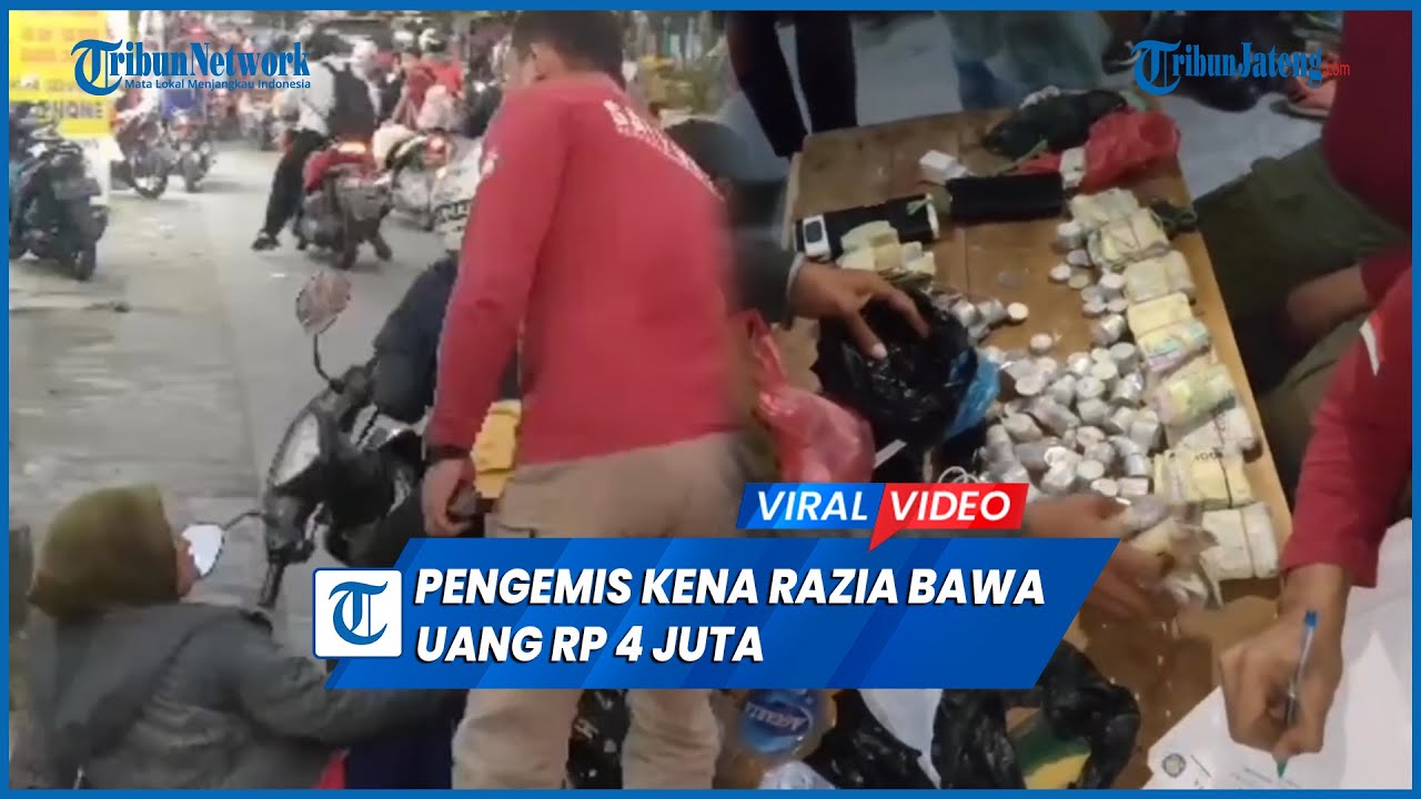 Viral Pengemis Kena Razia Bawa Uang Rp 4 Juta dan 7 Hp di Semarang