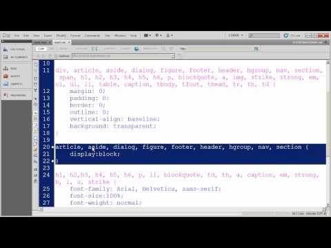 Using a CSS Stylesheet Reset