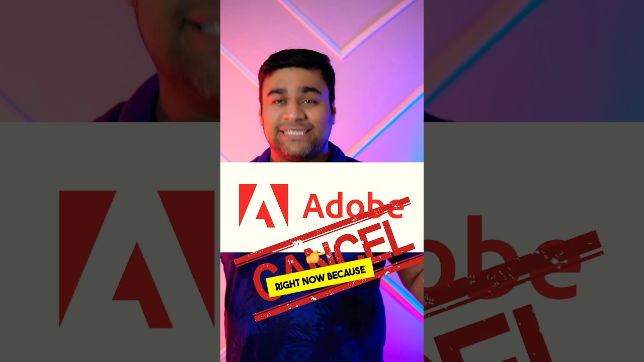 Cancel Your Adobe Subscription NOW ! #shorts