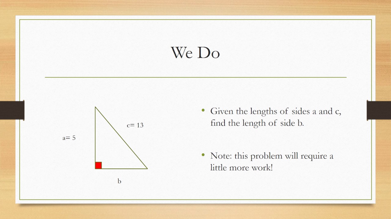 Pythagorean Theorem Power Point 1
