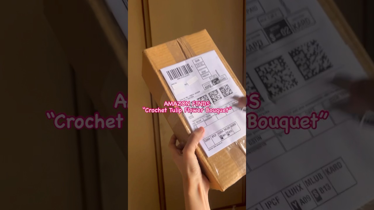 Amazon Finds Crochet Tulip flower Bouquet #amazonfinds #amazonhaul #crochetbouquet #crochetflower