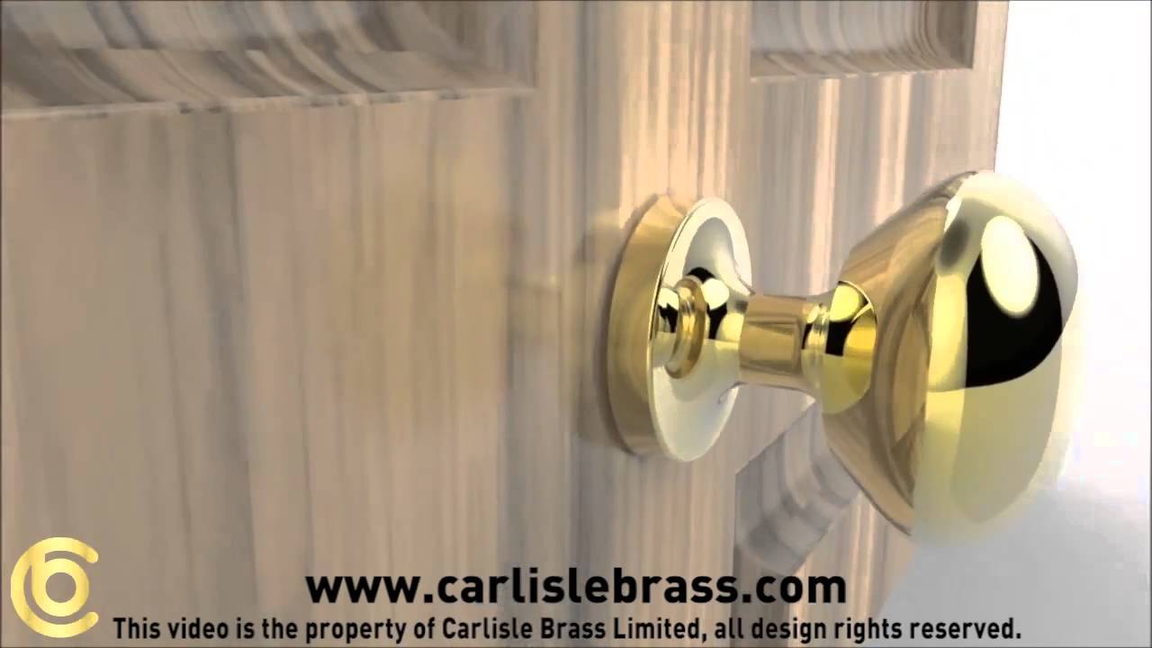 Centre Door Knob Fitting Instructions