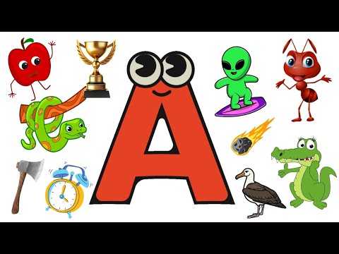 Letter A Words for kids | Words starting with A | letter A words | A for Words | Alphabet A #words