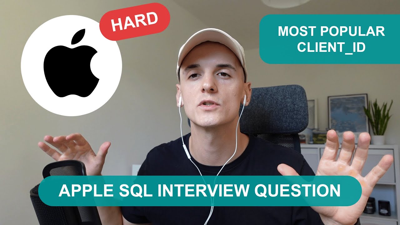 *HARD* Apple SQL Interview Question for Data Scientists and Data Analysts (StrataScratch 2029)