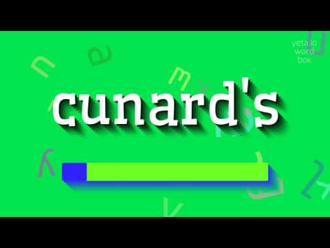 How to say "cunard's"! (High Quality Voices)