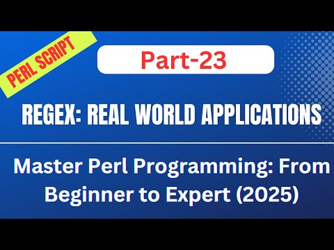 🚀RegEx Real World Application Examples: Part-23 || #Perl #Scripting #regex #automation