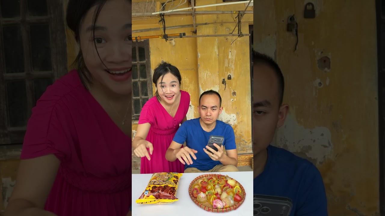 Funny blueman vs girl