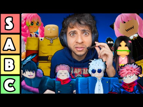 I Ranked Every Anime Roblox Game
