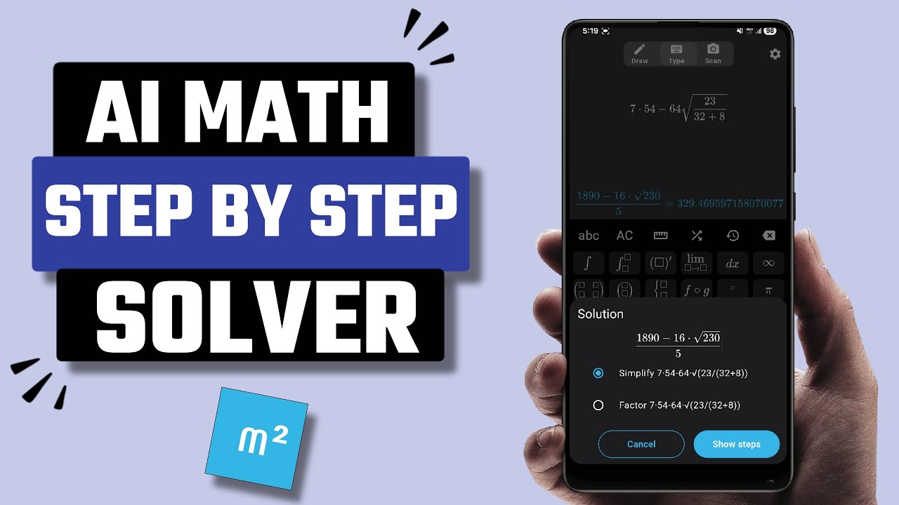 Best Free AI Math Step by Step Solver App for Android