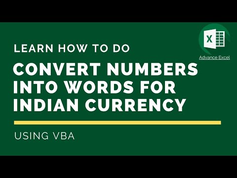 TrixCorner | How to convert Numbers to Words - INDIAN Rupees | VBA