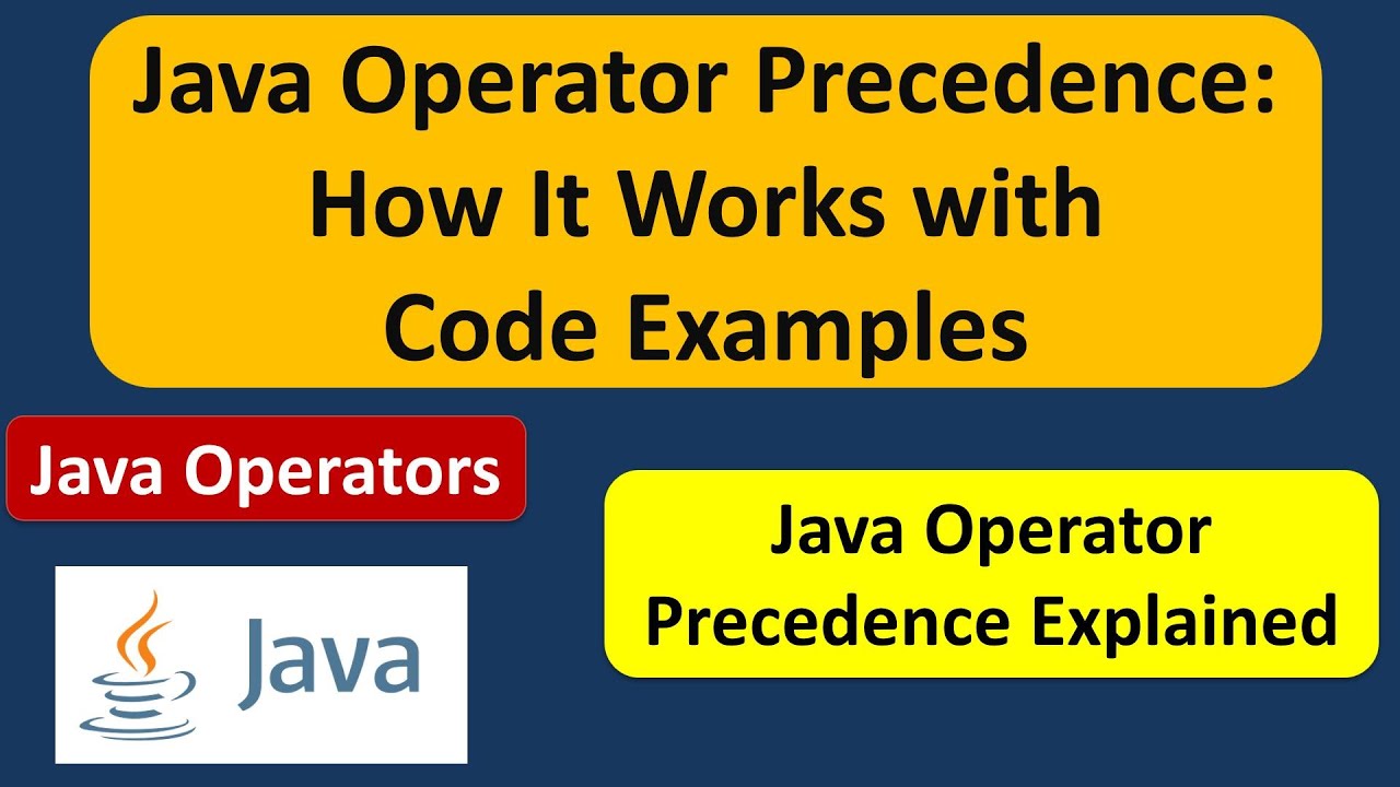 Java Operator Precedence: How It Works with Code Examples | Java Tutorial