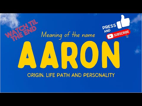 Meaning of the name Aaron. Origin, life path & personality.