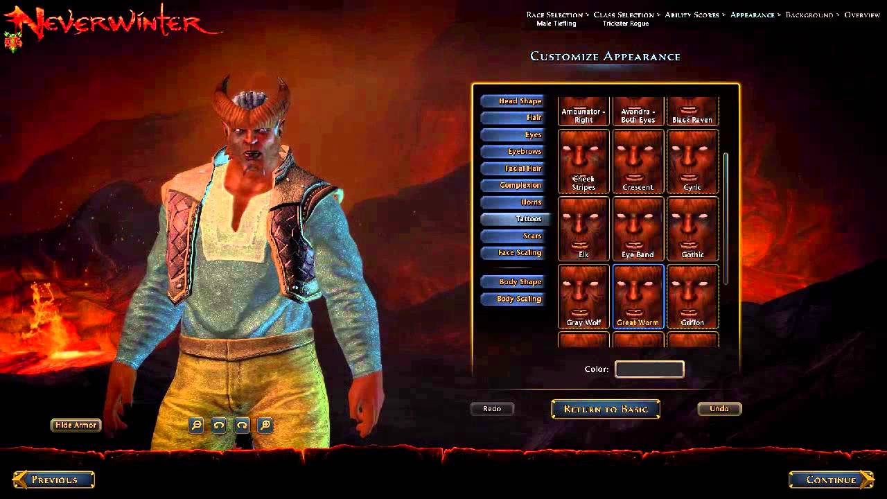 WeekenDing! D&D Neverwinter Character Creation