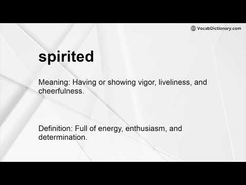 spirited Meaning