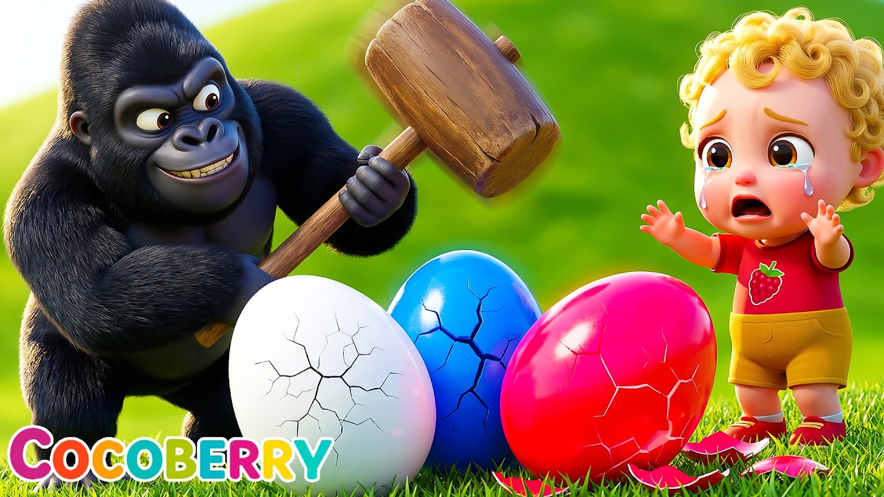 Old MacDonald Naughty Gorilla Stole The Eggs! 🐒🐣 | Emergency at the Farm! 🚨 | CocoBerry TV