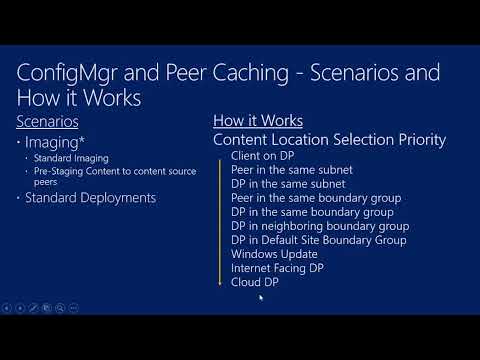 ConfigMgr Current Branch Caching! Understanding the Options Part I Peer Caching