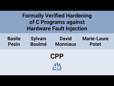 [CPP'25] Formally verified hardening of C programs against hardware fault injection