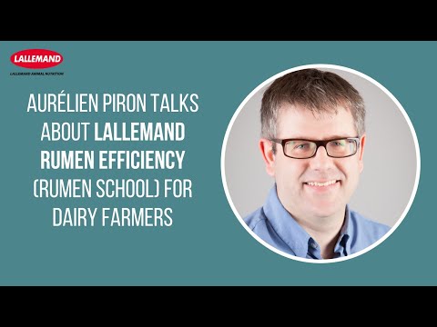 Aurélien Piron talks about Lallemand Rumen Efficiency (rumen school) for dairy farmers