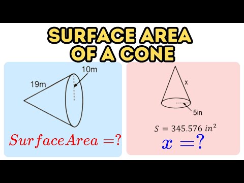 Lateral Area and Total Surface Area of a Cone