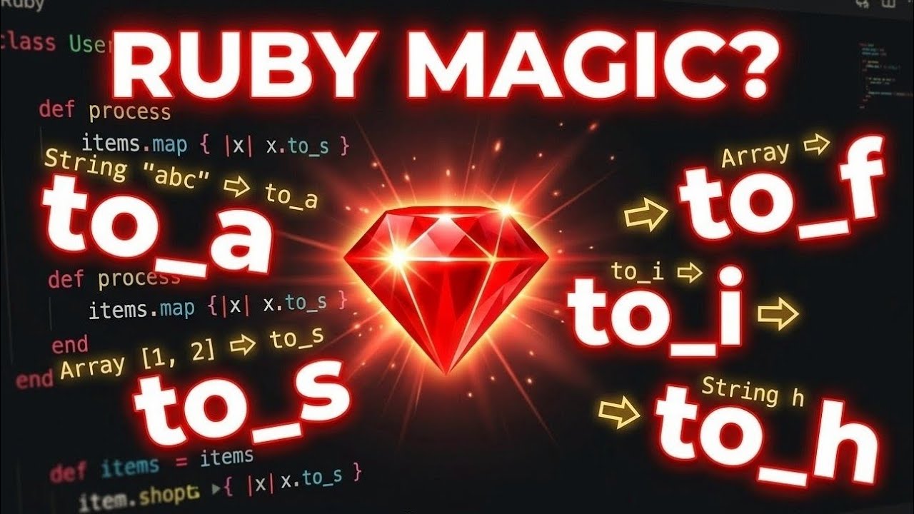 Type Conversion Methods in Ruby 💎 to_a, to_s, to_i, to_f, to_h Explained #ruby #education #learnruby