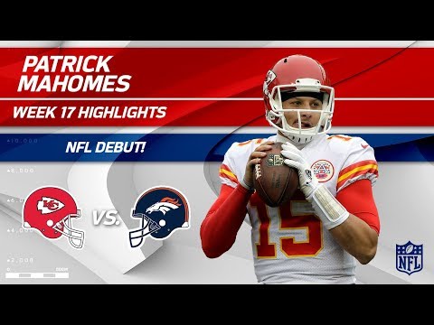 Every Play from Patrick Mahomes on His NFL Debut! | Chiefs vs. Broncos | Wk 17 Player Highlights