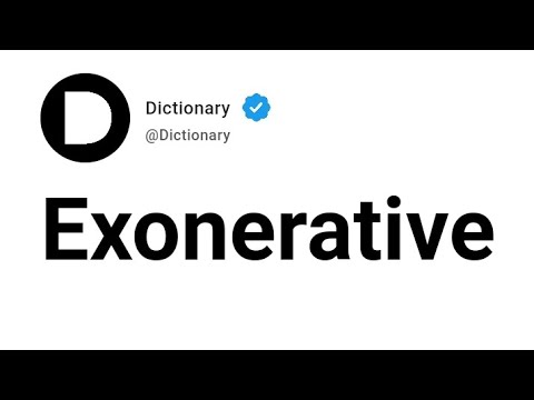 Exonerative Meaning In English